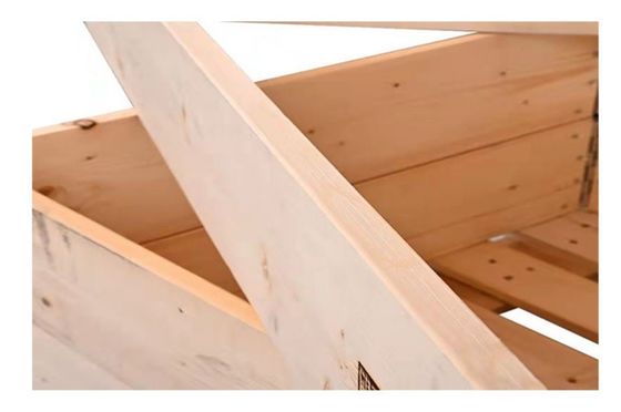 Heat Treated Wooden Crate Box Stackable Wooden Shipping Crates